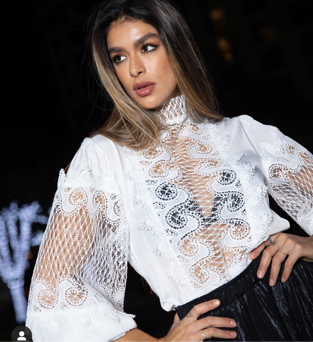Lace Shirt Bow Tie – Larita Fashion